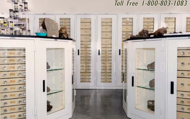 Custom Museum Conservation Storage Cabinets Store & Display Meteorite ...