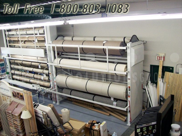 Carpet Rolls Fabric Vinyl Dispenser Carousel | Rug Storage Display Rack ...