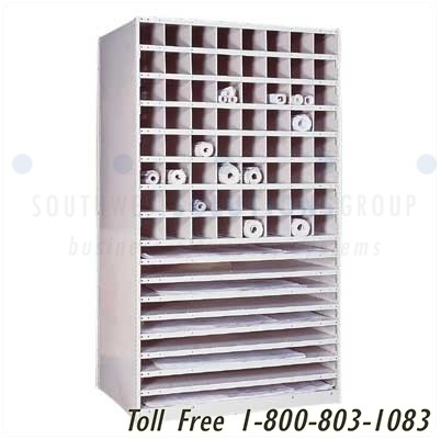 Blueprint Plan Shelving Cubby Storage & Shelves Rolled & Flat Draftsman ...