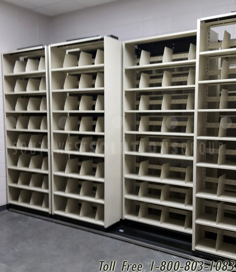 High Density Mobile Shelving Sliding Filing System Cabinets Seattle Spokane