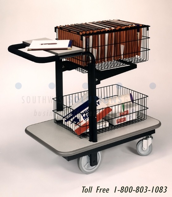 Adjustable Basket Mail Carts | Mobile Storage Package Distribution ...
