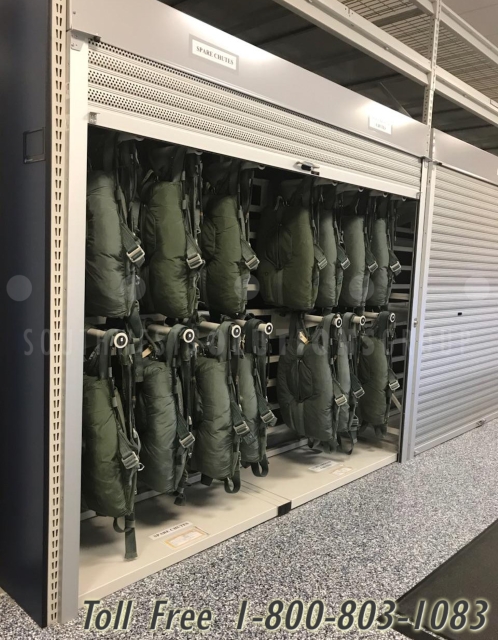 Hanging Parachute Racks Storage Roll Down Locking Tambour Door Dallas ...