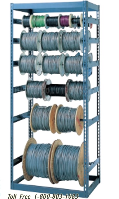 Boltless High Capacity Cable Reel Racks | Adjustable Wire Spool Storage ...