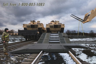 Deploy Tanks Anywhere with Military Tank Rail Ramps and Mats