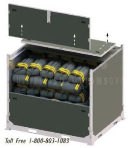 Military Parachute Deployment Containers