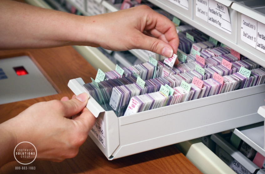 Slide Storage Carousel