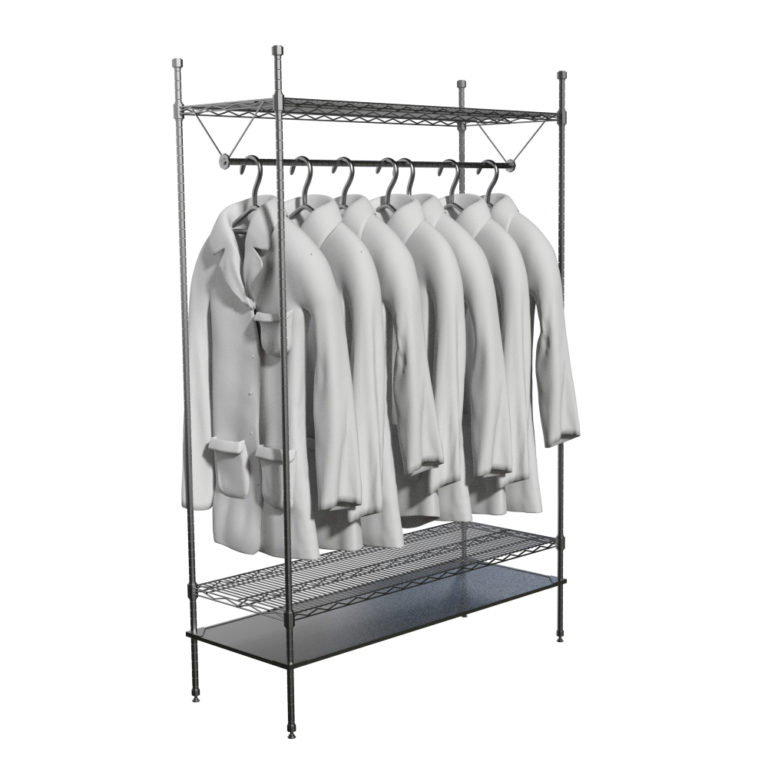 Athletic Garment Shelving | Sports Hanging Storage Gear Racks Images