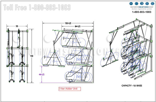 CSI 12 93 13 Bicycle Racks & Wall Brackets | 129314 Bike Storage ...