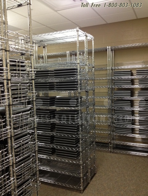 Wire Laptop Storage Rack & Shelving | SSG