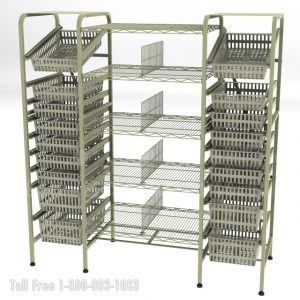 Hospital Supply Room Storage Restocking Tilt Bin Basket Medical ...