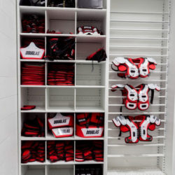 Football Shoulder Pad Racks | Southwest Solutions Group