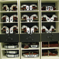 Football Shoulder Pad Racks | Southwest Solutions Group