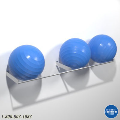 Wall Mounted Storage for Yoga Stability Balls