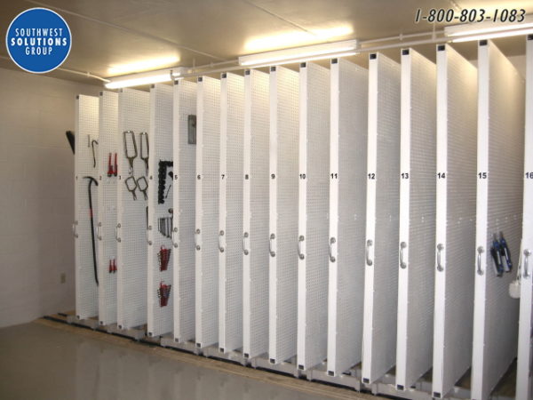 Automotive Pull-Out Pegboard Storage Rack