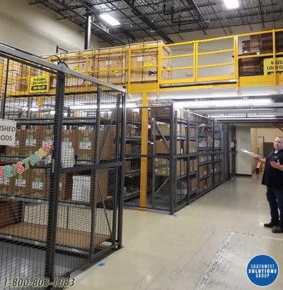 Automotive Parts Room Cage | Southwest Solutions Group
