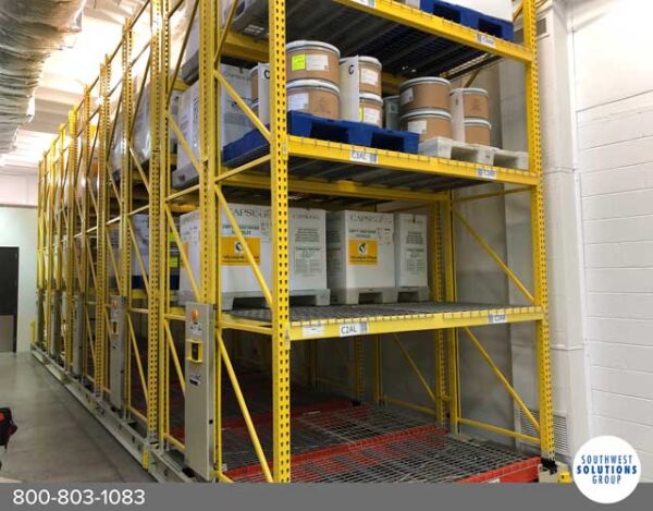 Industrial High-Density Mobile Shelving