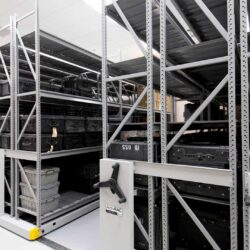 Rolling Shelves On Tracks