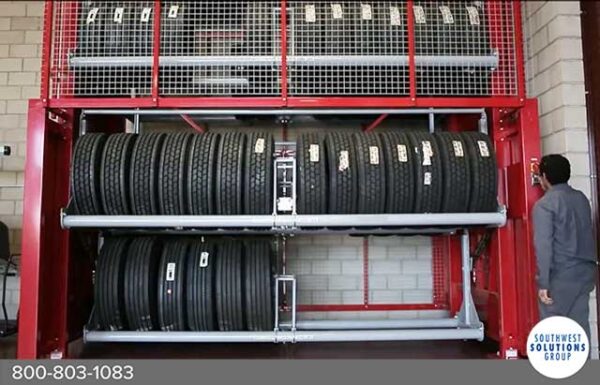 Efficient Tire Storage with a Vertical Tire Carousel