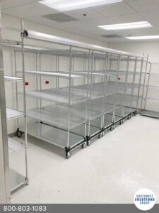 Rolling Shelves On Tracks