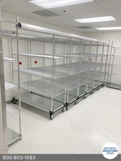 Rolling Shelves On Tracks