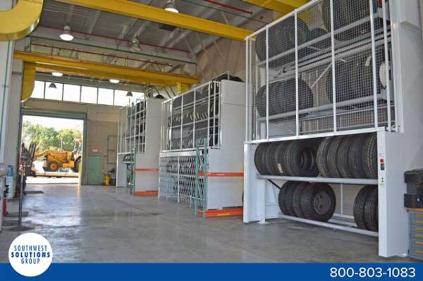 Efficient Tire Storage with a Vertical Tire Carousel