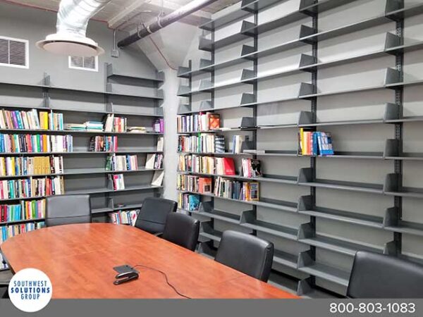 Floating Library Shelves