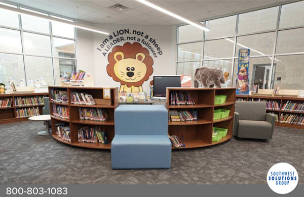Curved Library Shelving