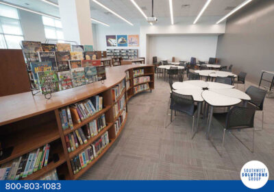 Curved Library Shelving