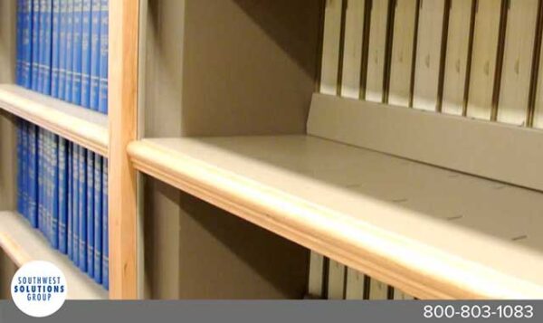 Wood & Steel Library Shelving