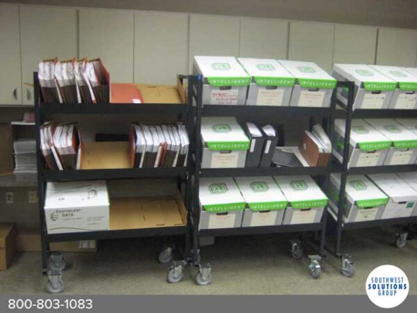 Rolling File Box Carts