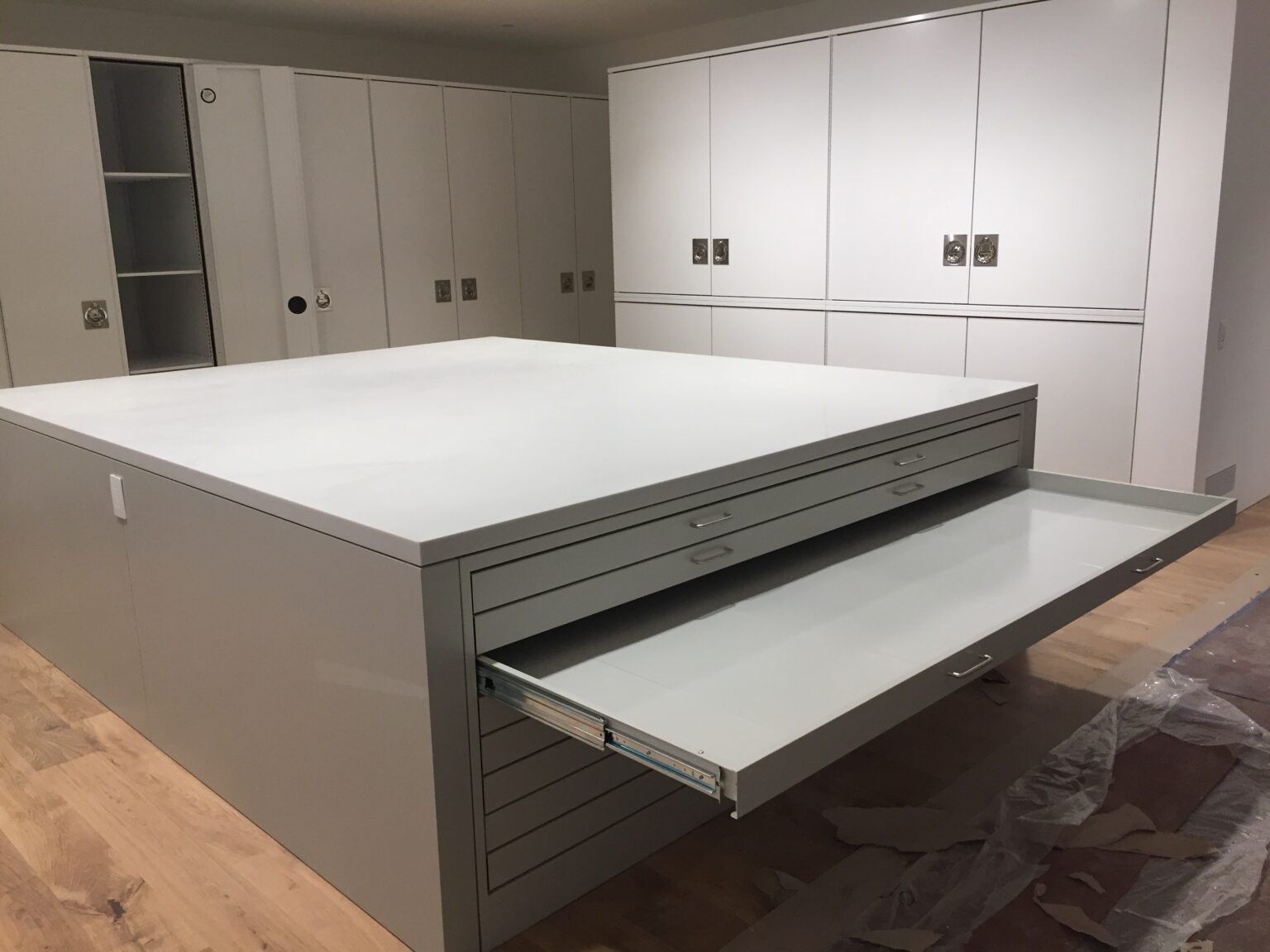 Museum Prep Tables on Wheels